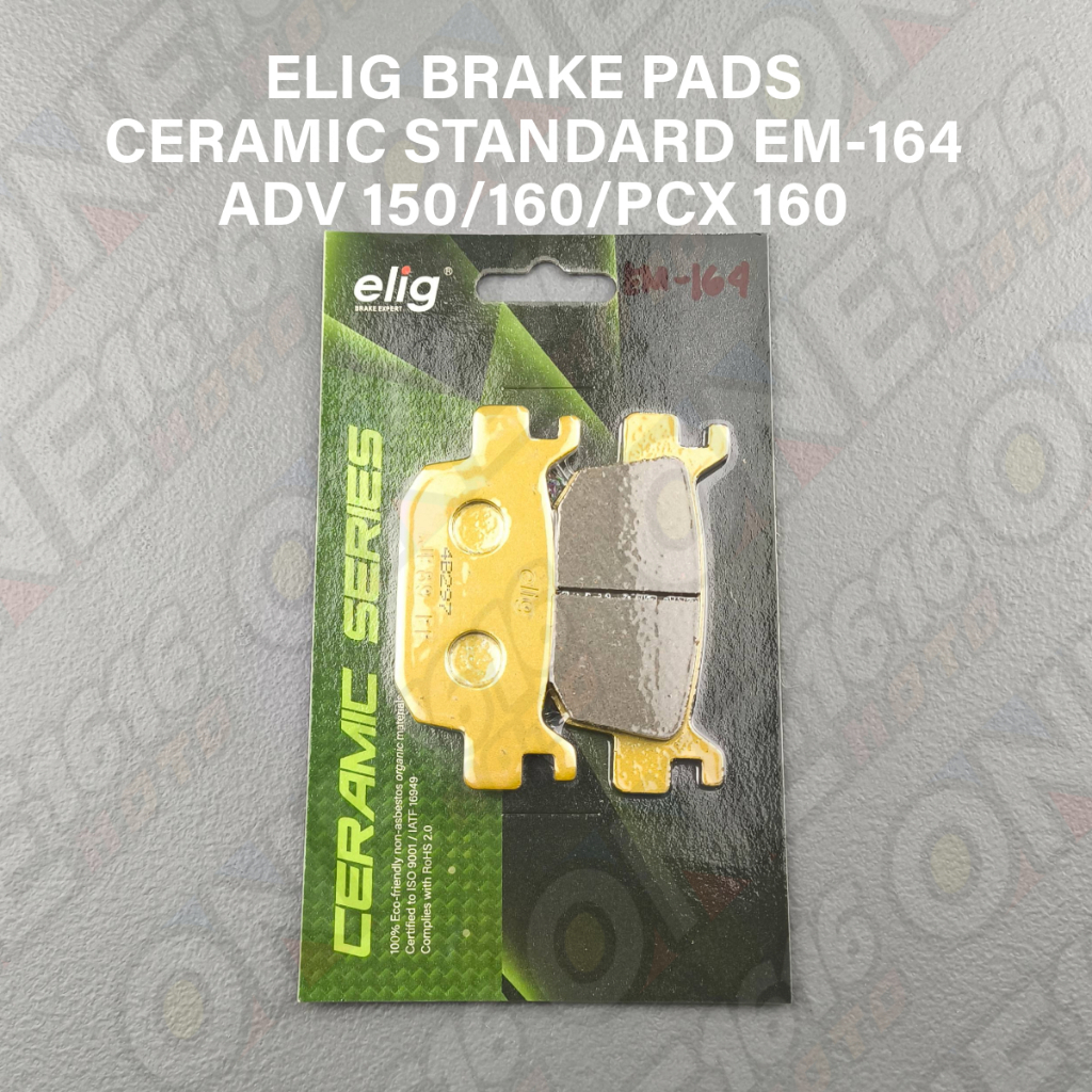 ELIG CERAMIC BRAKE PADS EM-164 CST STANDARD FOR ADV 150/160/PCX 160 ...
