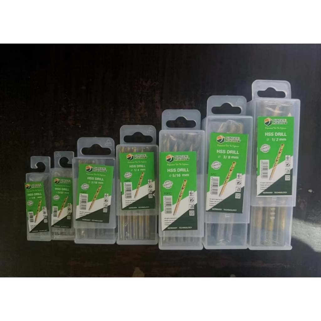 Green Arrow DRILL BIT HSS good for metal / stainless / alluminum / wood ...