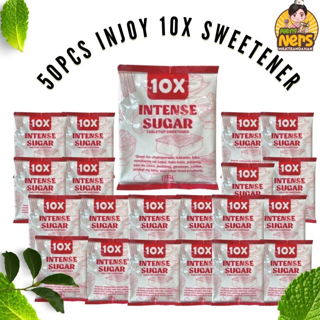50pcs Injoy 10x Sweetener Intense Sugar | Shopee Philippines