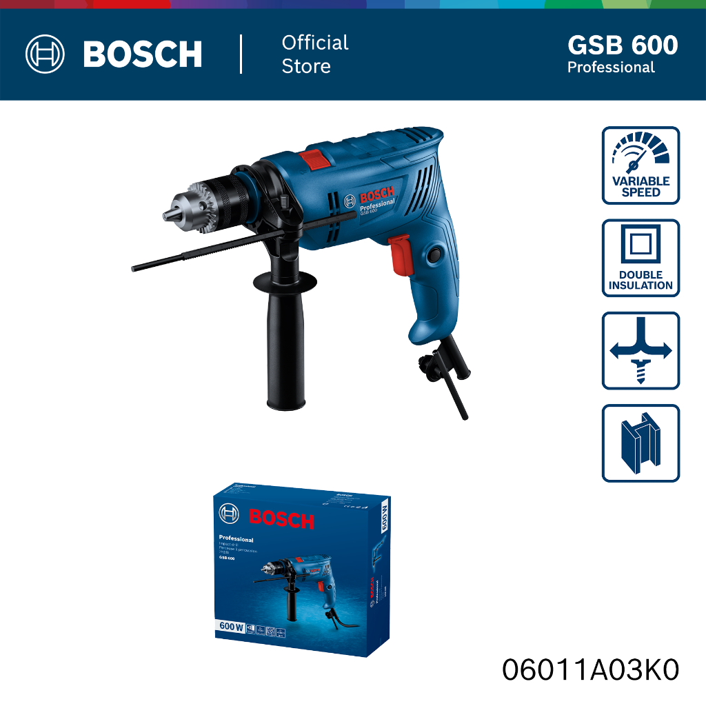 Bosch Power Tools GSB 600 Professional Impact Drill 13 mm | Shopee ...