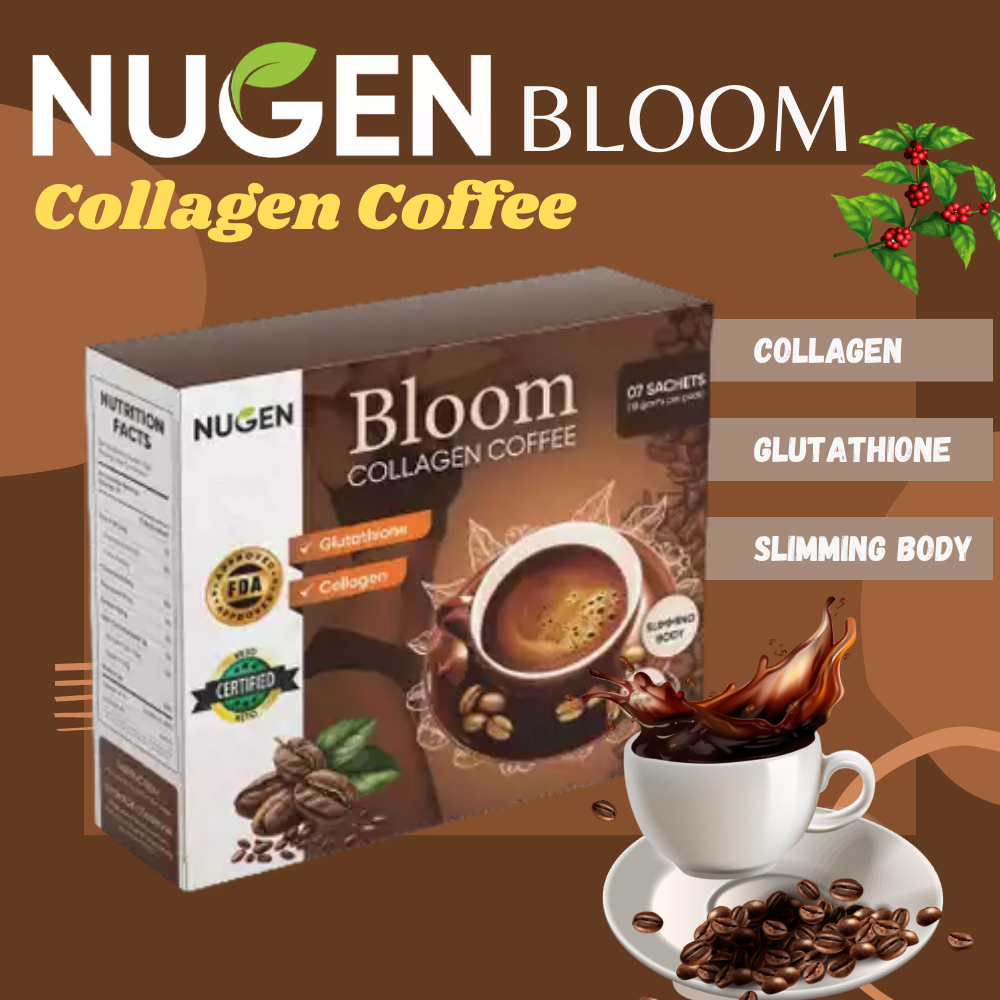 Nugen Bloom Collagen Coffee Original Collagen Coffee With Glutatione ...