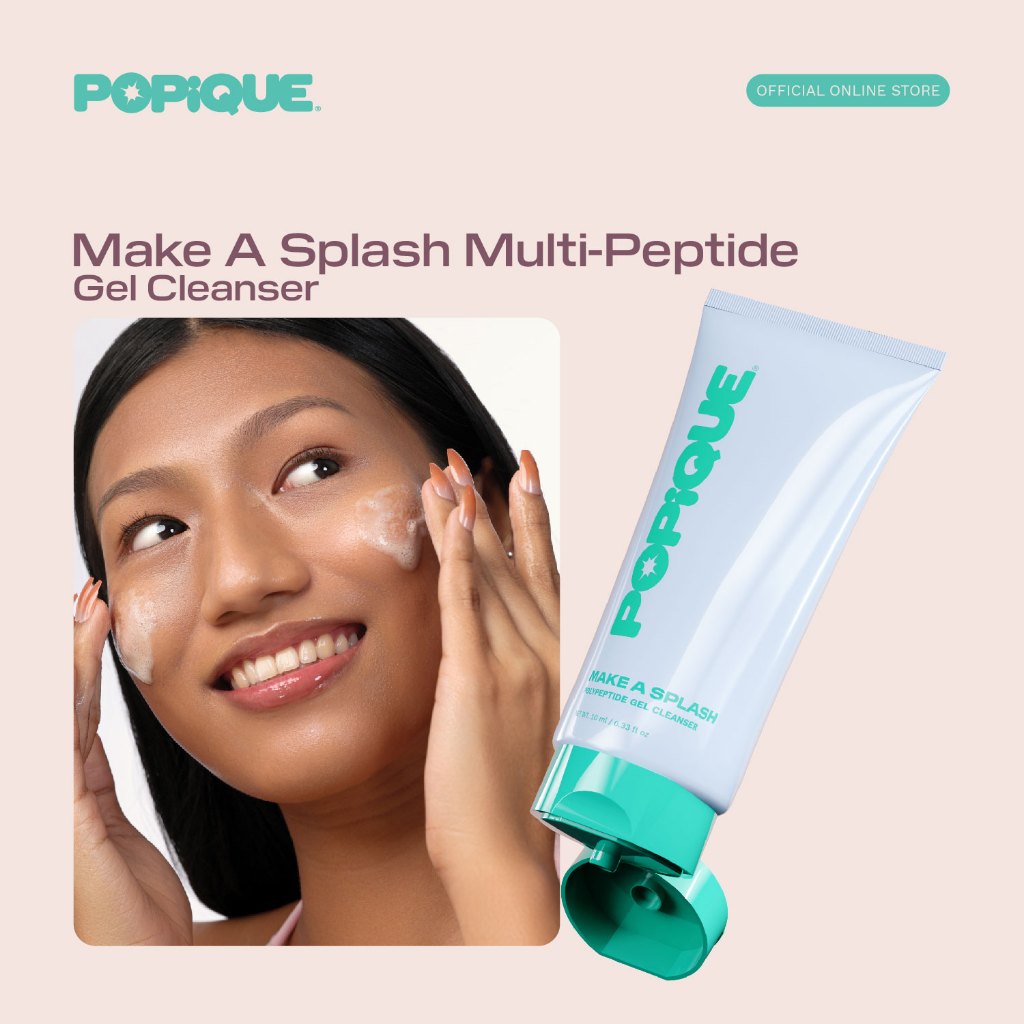 Popique Make A Splash Multi-Peptide Gel Cleanser | Shopee Philippines