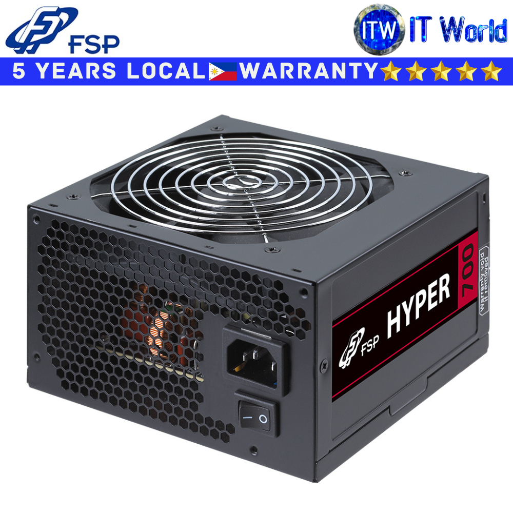 FSP PSU 700W Power Supply Unit Hyper HP700S 80+ Active PFC All Sleeved ...