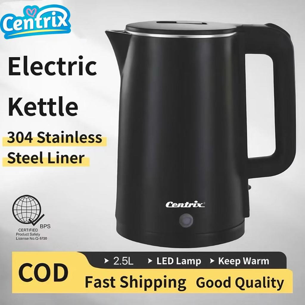 Centrix Electric Kettle 2.5L Stainless Steel Capacity Fast Boiling Household Heater Centrix CXT ...