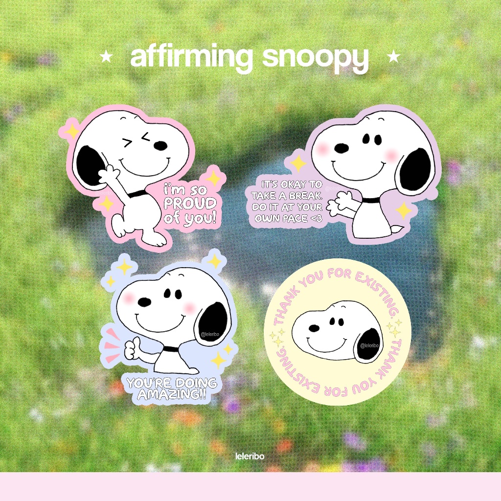 Snoopy Words of Affirmation by leleribo | Shopee Philippines