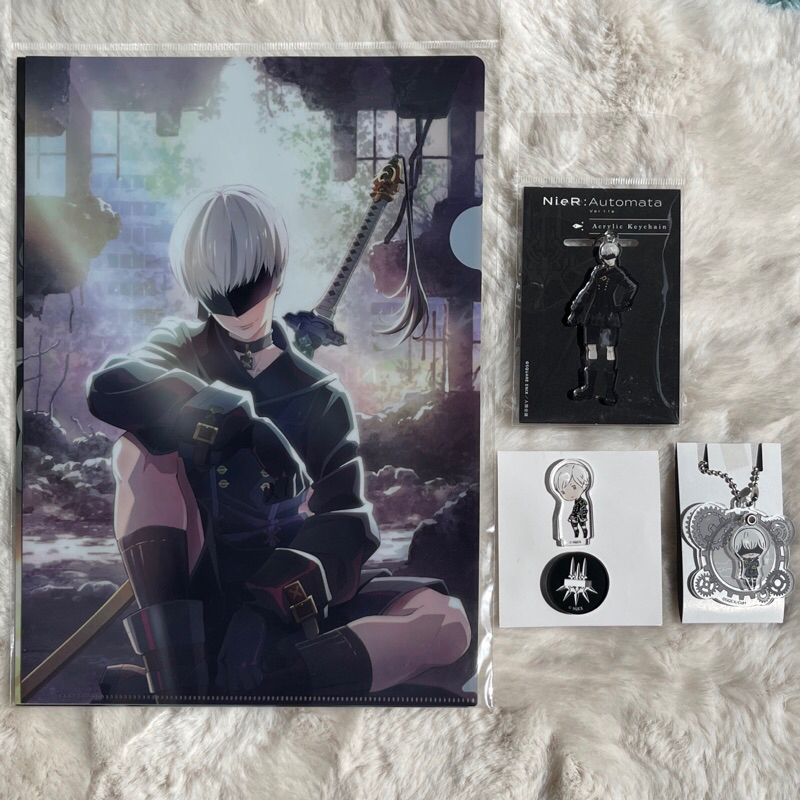 NieR Automata Bundle SET of 7 - Acrylic Keychains, Acrylic Stand, Clear ...