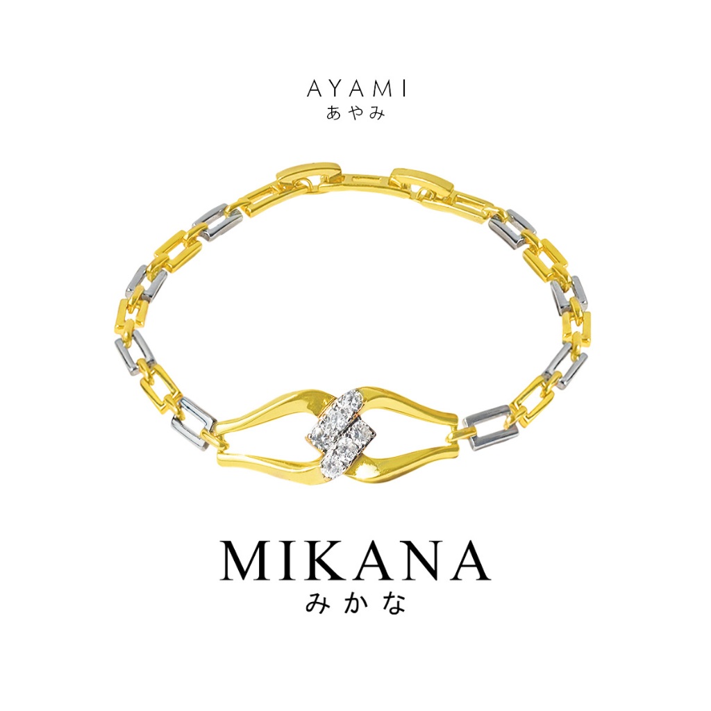 Mikana 18k Gold Plated Ayami Link Bracelet Accessories Collection Jewelry Bangle Bracelets For ...