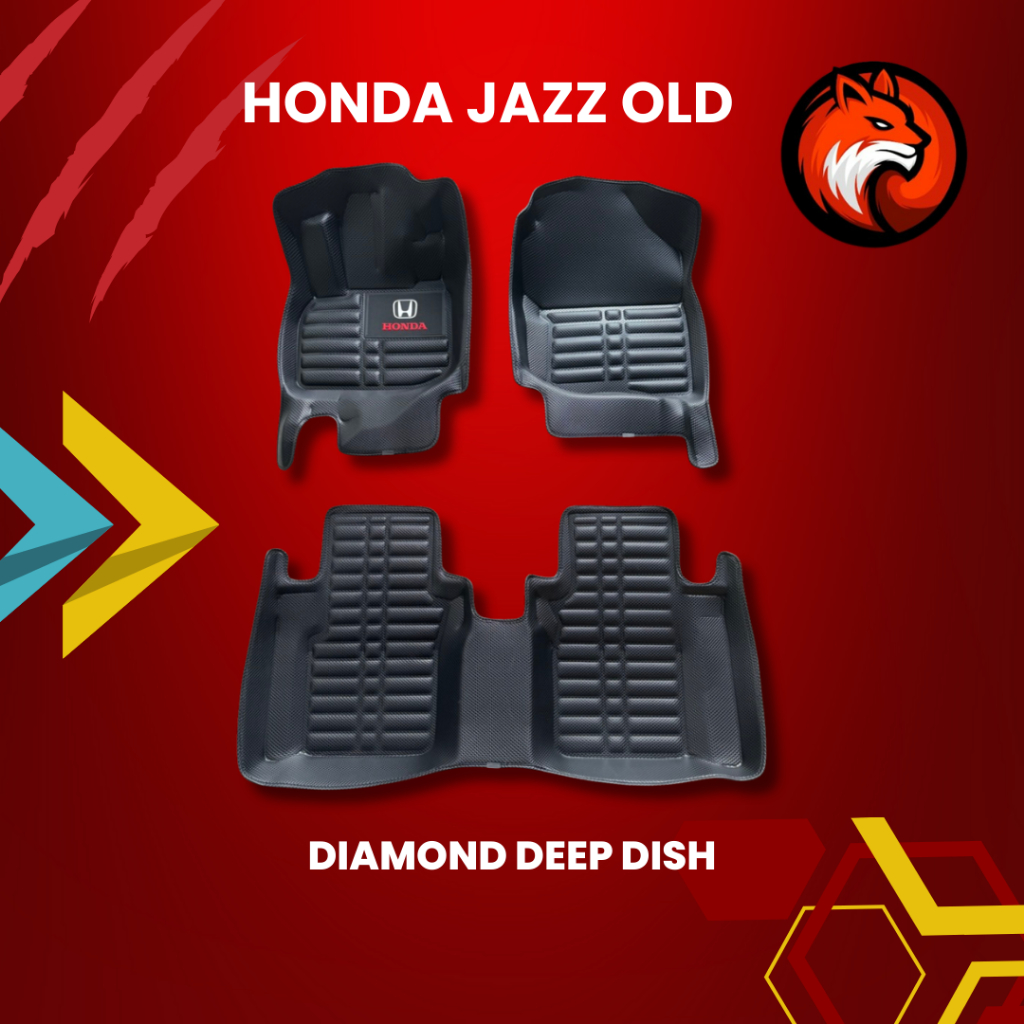 Honda Jazz 2003-2013 GD/ GE/ GK/ Premium Diamond Deep Dish Matting, car ...