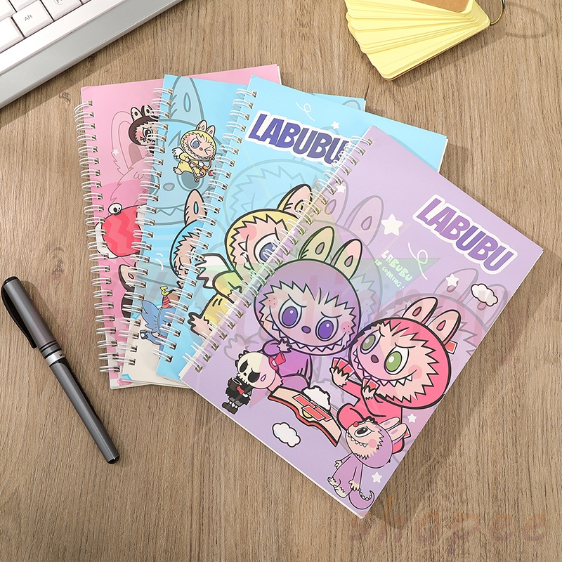 A5 LABUBU Light Colors Series Notebook Diary Book Cute Pattern Notebook ...