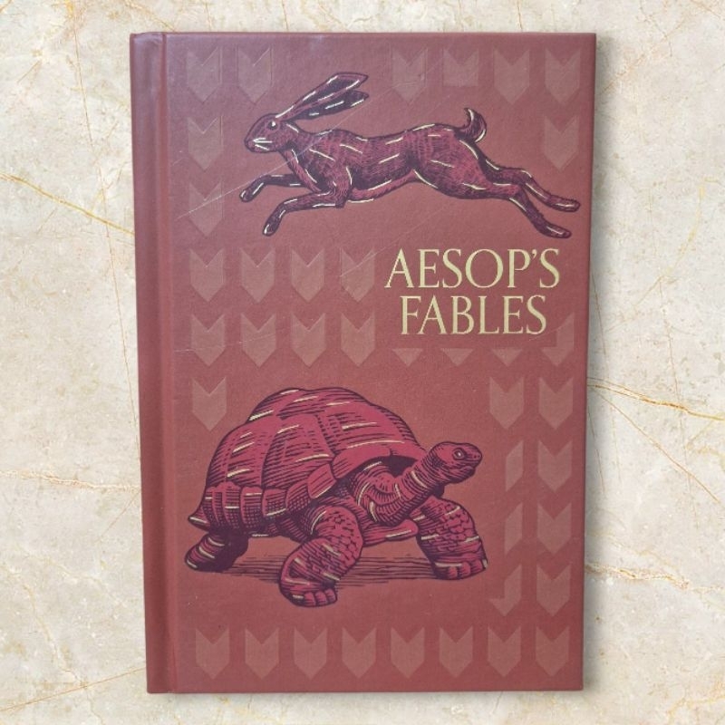 [Hardcover] Illustrated Aesop's Fables - Aesop (metallic gold sprayed ...