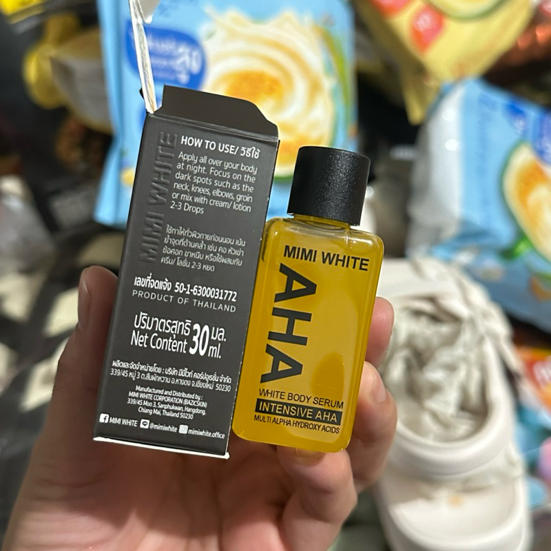 AUTHENTIC Mimi White AHA Serum (Whitening Serum from Thailand) | Shopee ...