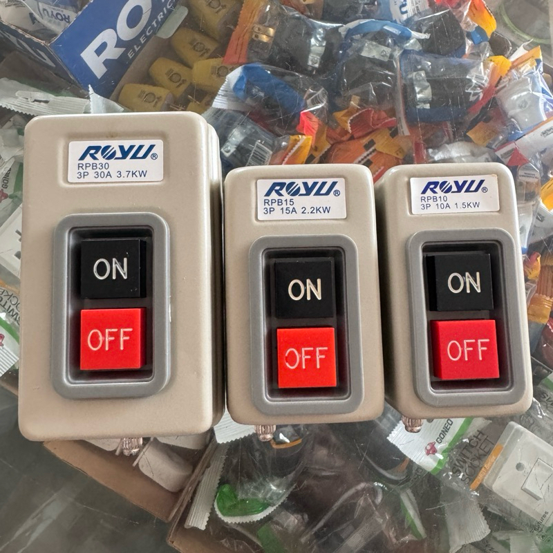 Royu Power Push Button "On-Off" Switch 10A (RPB10), 15A (RPB15), 30A ...