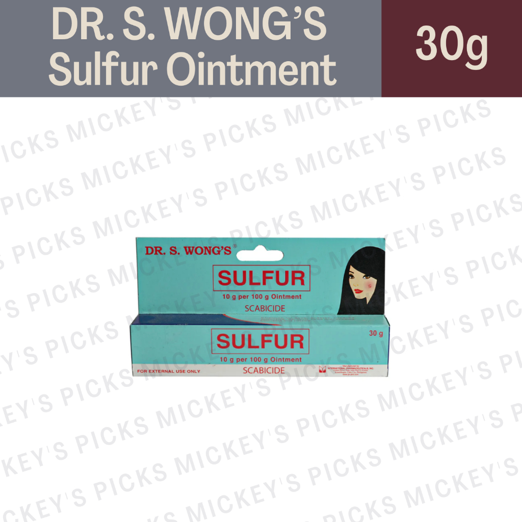 Sulfur Ointment 10% by Dr. S. Wong's, 30g (Sulphur) | Shopee Philippines