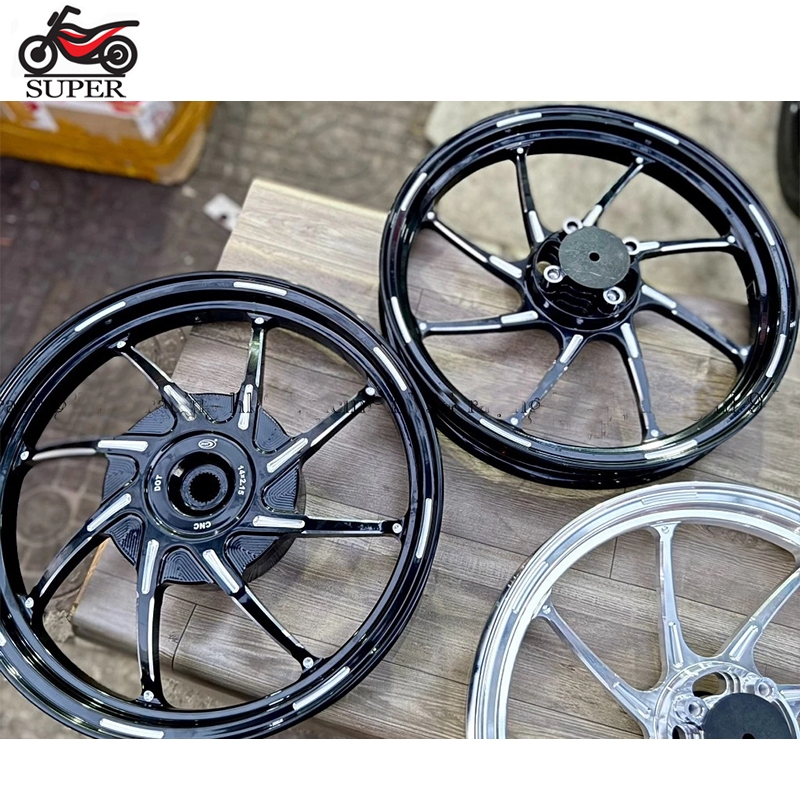 MUTAKIN CNC RB8 Mags Honda BEAT CARB /BEAT FI 1.85X2.15X14-【Black ...