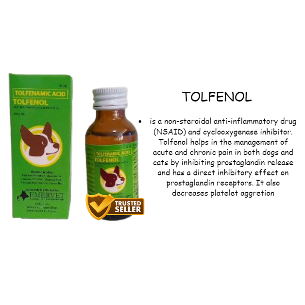Tolfenol (Tolfenamic Acid) non-steroidal Anti-inflammatory and Anti ...