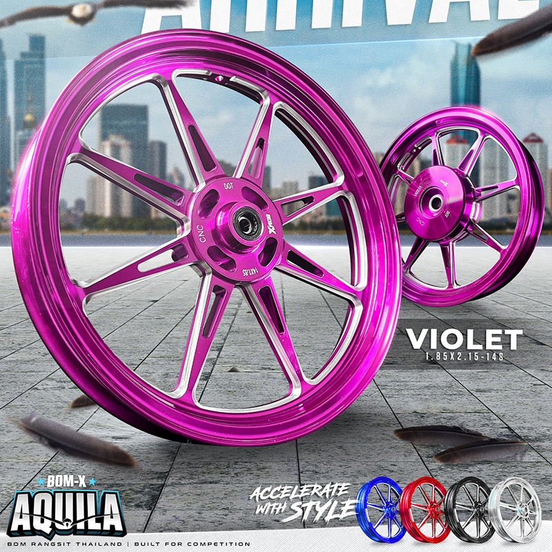 BOM RANGSIT BomX AQUILA Alloy Mags 14S Honda Click 125 For Motorcycle ...