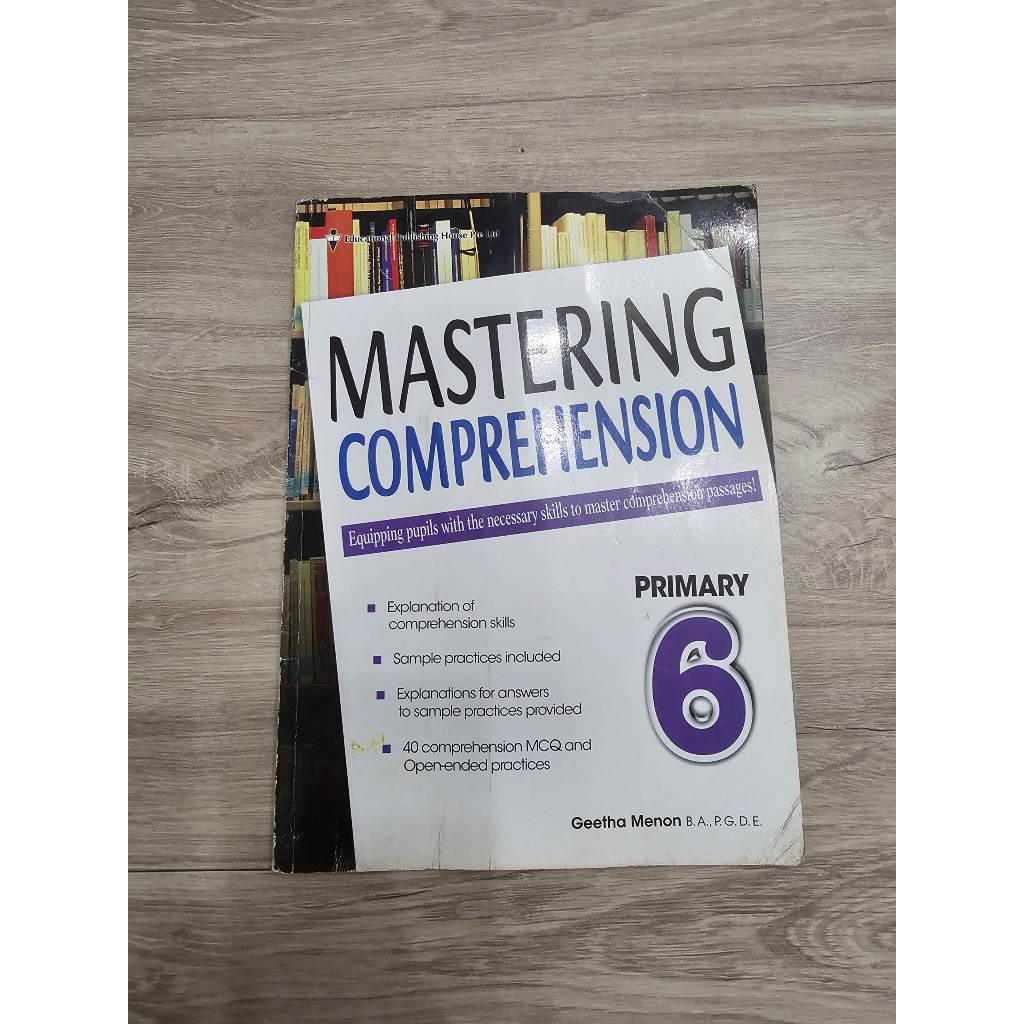Primary 6 - Mastering Comprehension by Geetha Menon | Shopee Philippines
