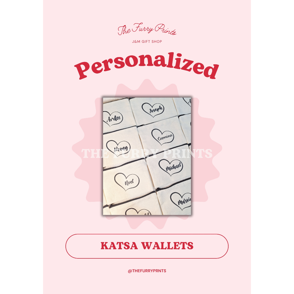 Personalized Katsa Pouch Wallet with Printed Vinyl | Shopee Philippines