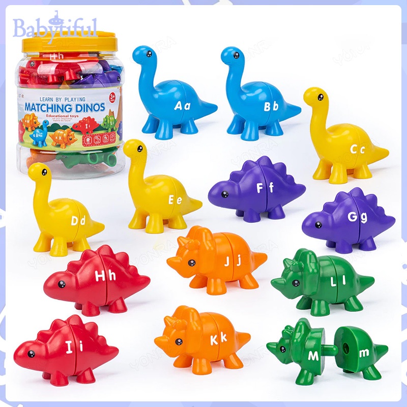 Matching Letter Dinosaur Preschool Learning Letter Color Sorting ...