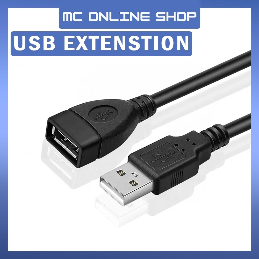 USB Extension Cable Extender Data USB 2.0 1.5m/ 3m/ 5mCord For PC ...
