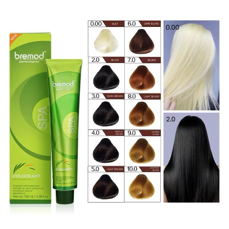 Bremod Hair Color Hair Dye 100ml Not SET Please Add Oxidant or Bleach ...