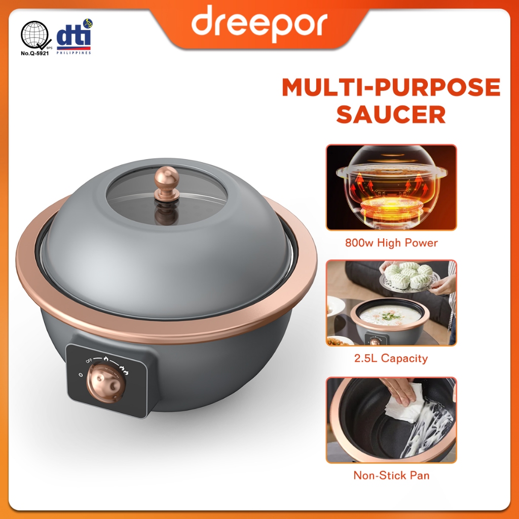 Dreepor 2.5L Electric Cooker Ufo Shape Multifunctional Rice Cooker With ...