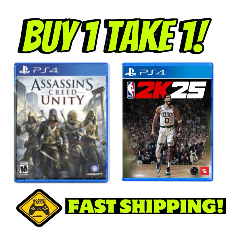BUY 1 TAKE 1 NBA 2K25 + Assassins Creed Unity | Shopee Philippines