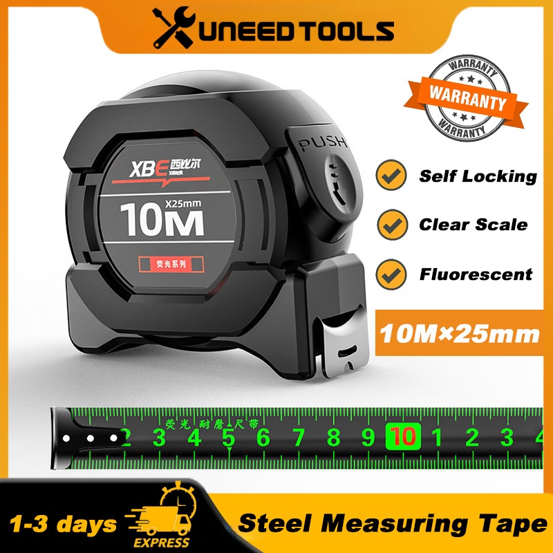 10m Self-Locking Laser Tape Measure 5m Steel tape Heavy Duty ...