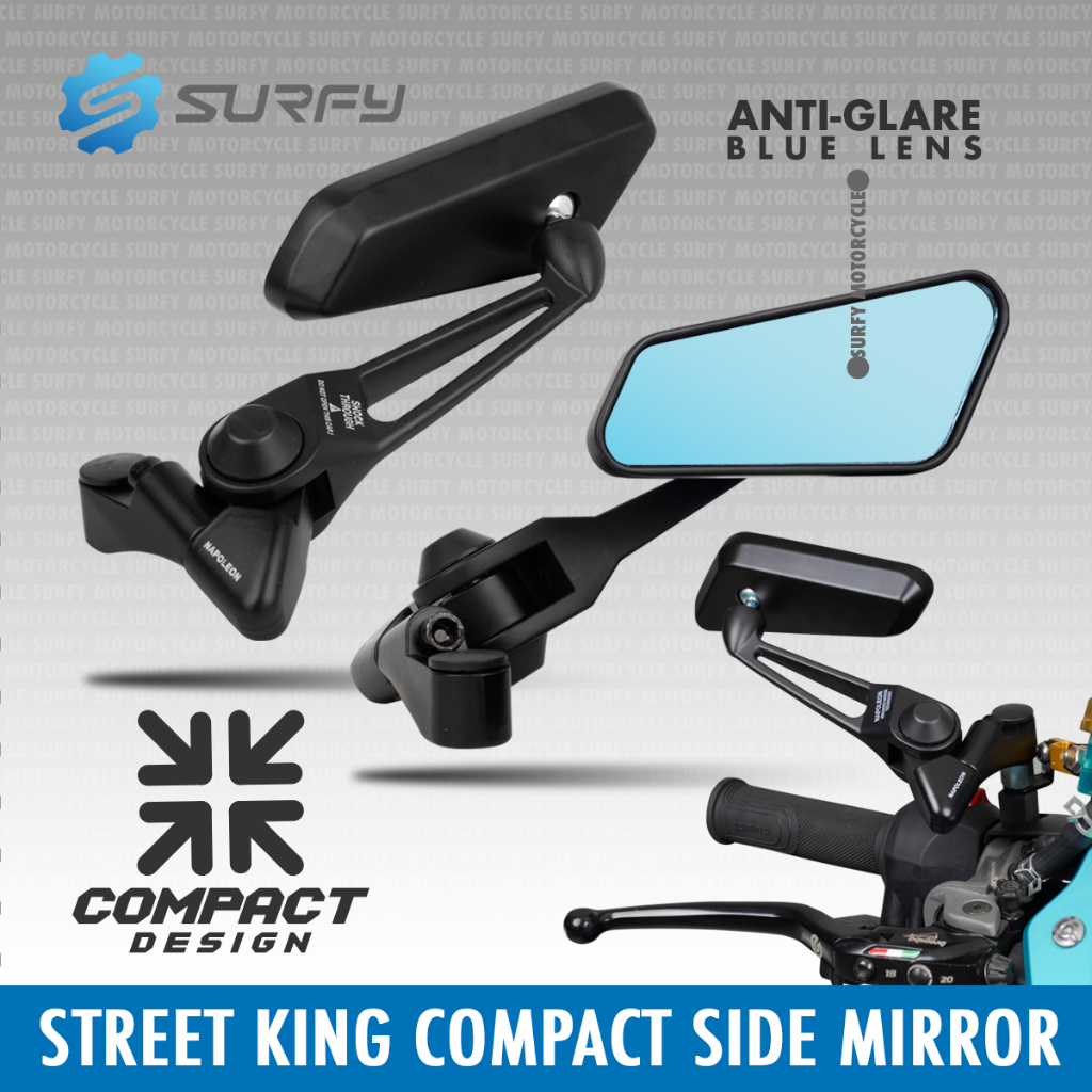Street King Side Mirror V6 Compact Design LTO Passed Fully Adjustable ...