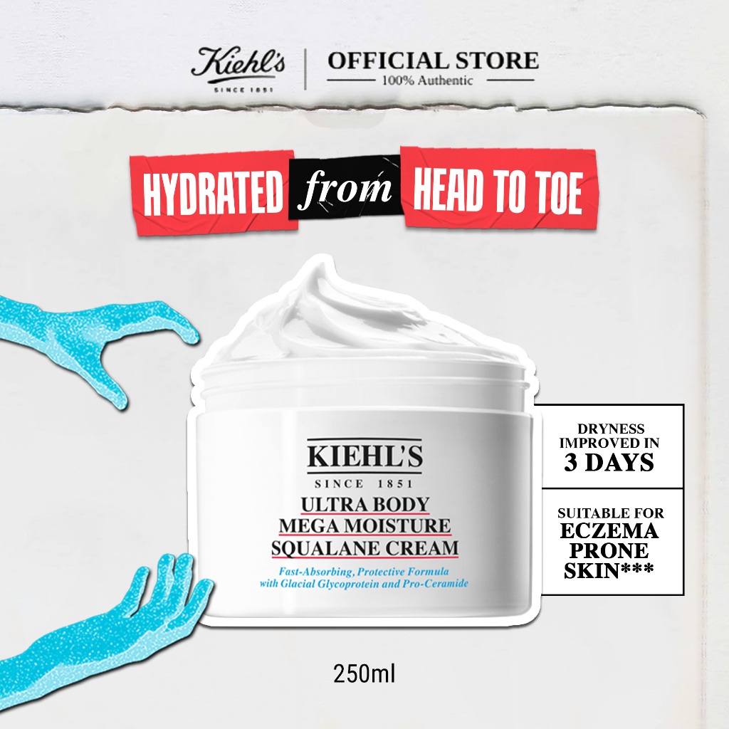 Kiehl's Ultra Body Mega Moisture Squalane Cream 250ml | Shopee Philippines