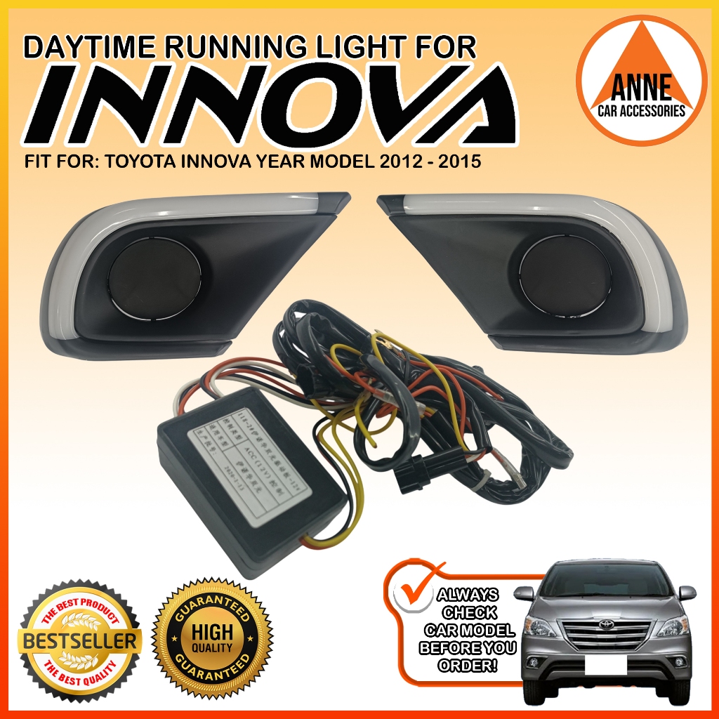 Toyota Innova Kijang 2012 2013 2014 2015 Model Fog Light Fog Lamp DRL ...