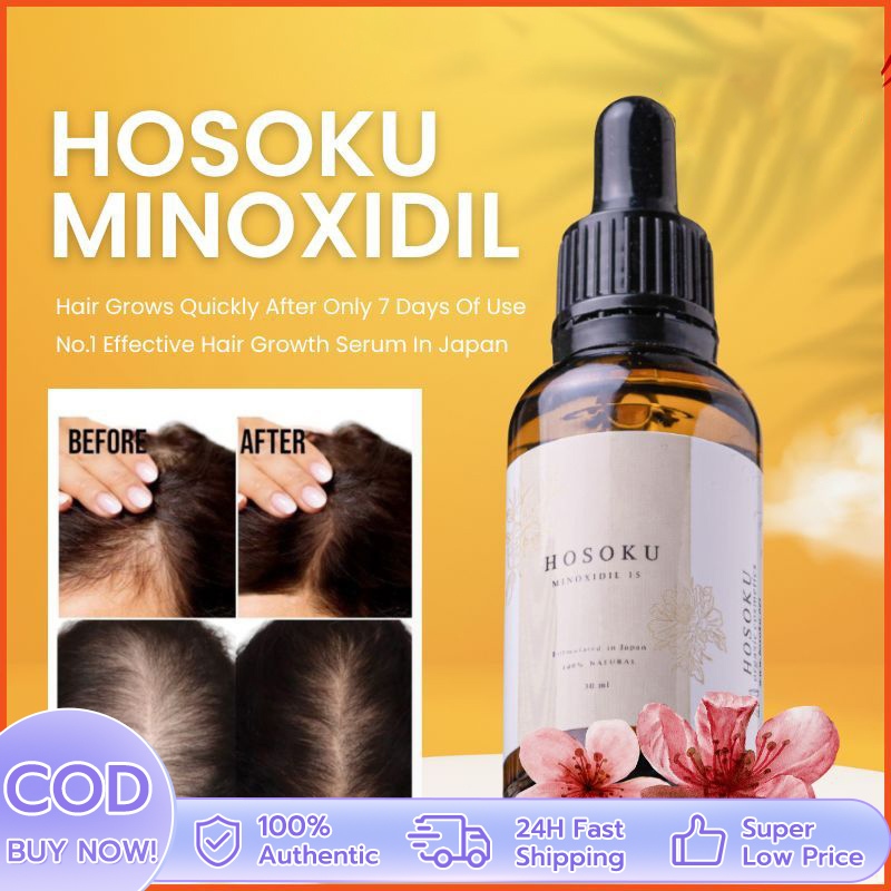 HOSOKU MINOXIDIL 15% ORIGINAL Hair Growth With Collagen And Castor Oil ...