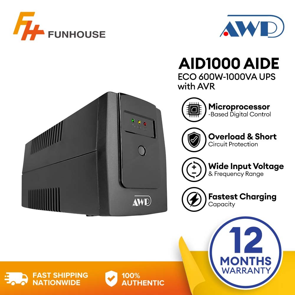 Funhouse | AWP AID1000 ECO Aide 600W-1000VA UPS with AVR ...
