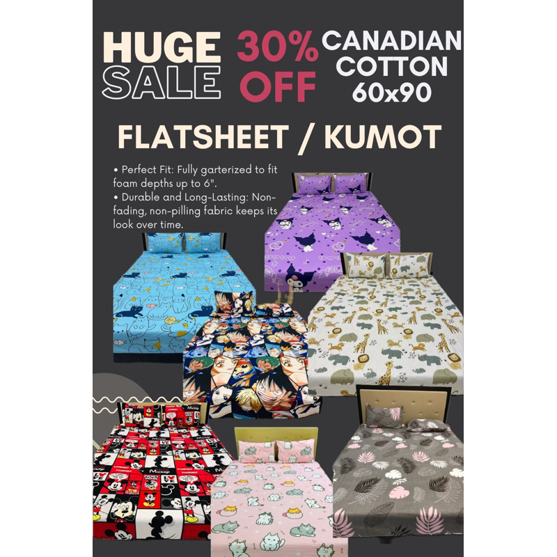 Flatsheet Kumot 60x90 size Canadian Cotton Premium Quality High Quality ...