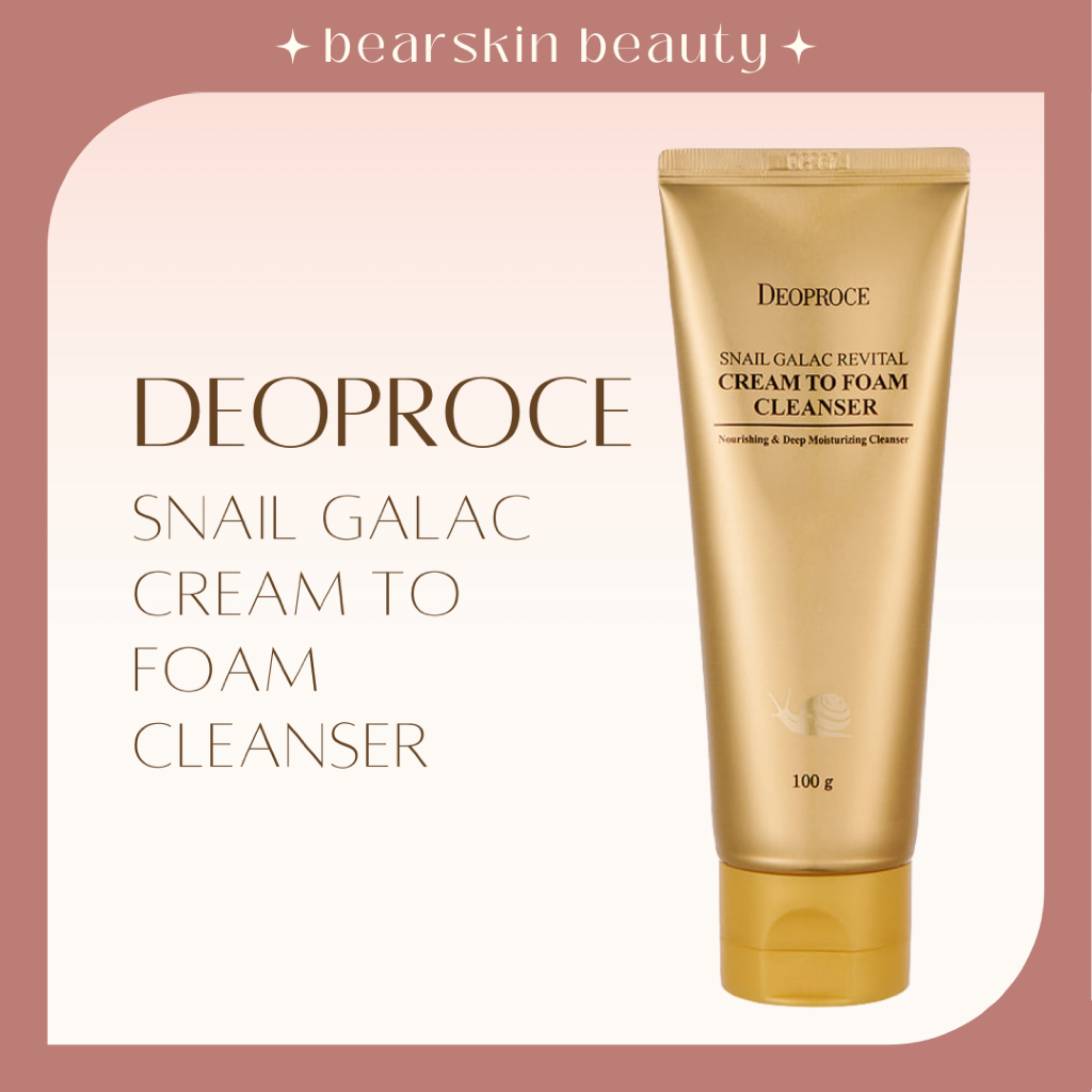 DEOPROCE Snail Galac Revital Cream to Foam Cleanser 100g | Shopee Philippines