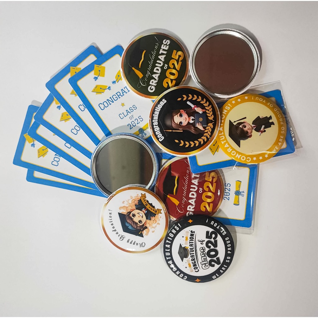 Graduation Pocket Mirror 58mm for gift or souvenir | Shopee Philippines