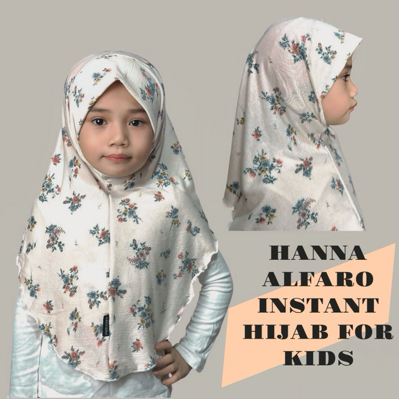 HANNA ALFARO INSTANT HIJAB FOR KIDS SUKUB TUDUNG VEIL TARHA KUMBONG ...