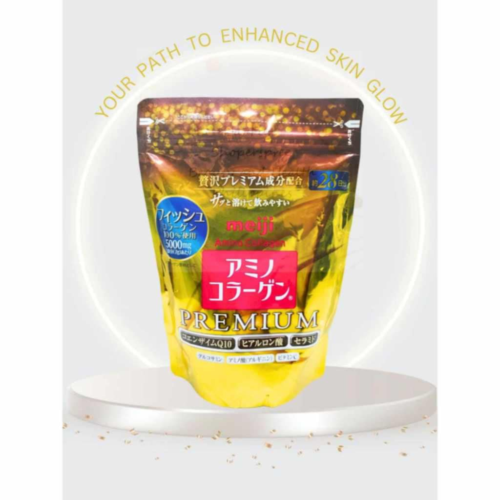 MEIJI Amino Collagen Powder Premium Refill Resealable Pack Japan | Shopee Philippines