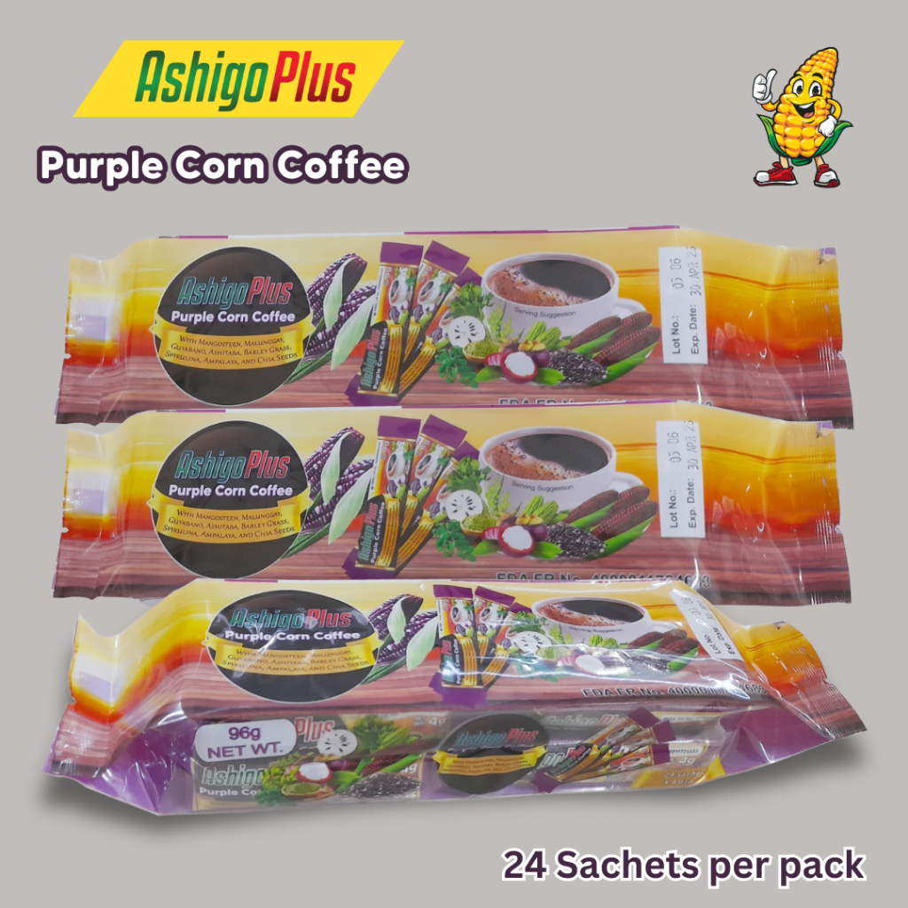 AshigoPlus - Purple Corn Coffee (24 sachets per pack) | Shopee Philippines