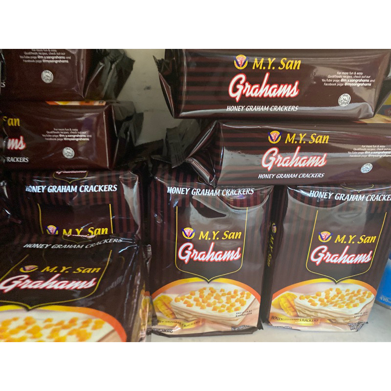 M.Y. San Grahams honey graham cracker 210grams | Shopee Philippines