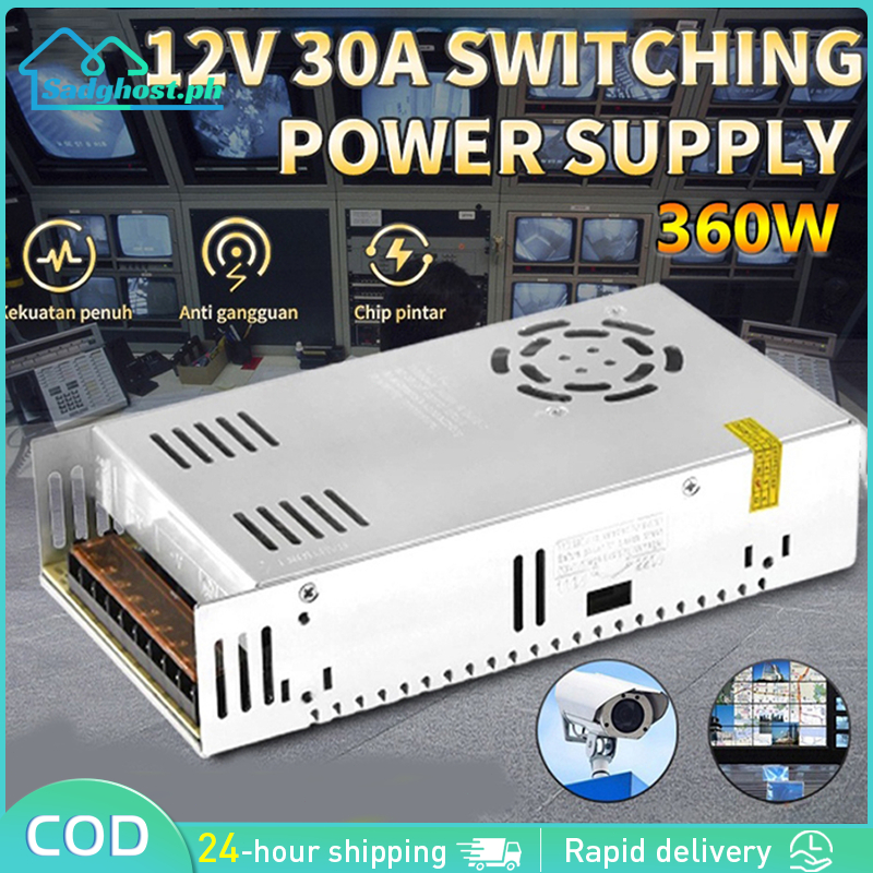 12v Power Supply 30A 360W for Radio Base 13.8V CCTV and led module ...