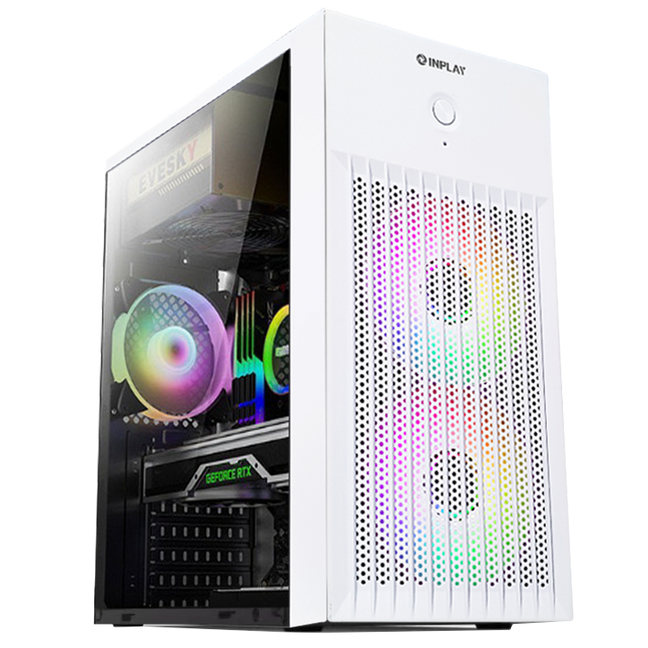 Inplay LITE X220 PC Case Build-in 2 RGB Fans MATX Case Gaming Case For ...