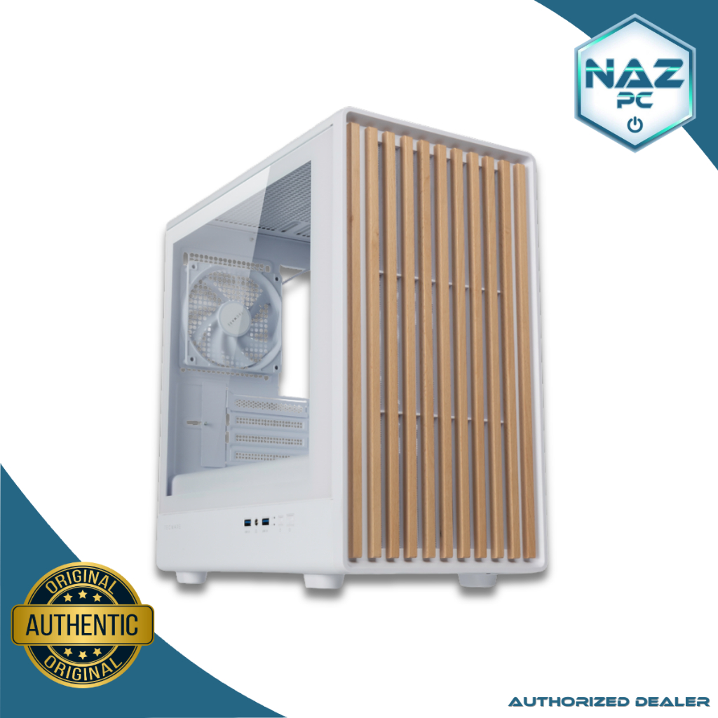 Tecware Timber M White MATX Case w/ 4X 120mm Non-ARGB Fans | Shopee ...