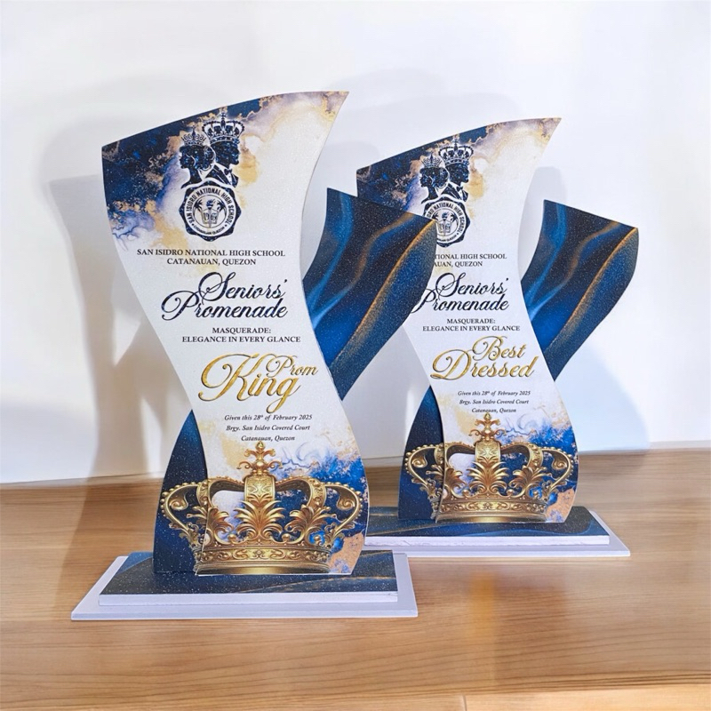 Customized 2D Sintra Trophy for Pageant (Queen & King) | Shopee Philippines