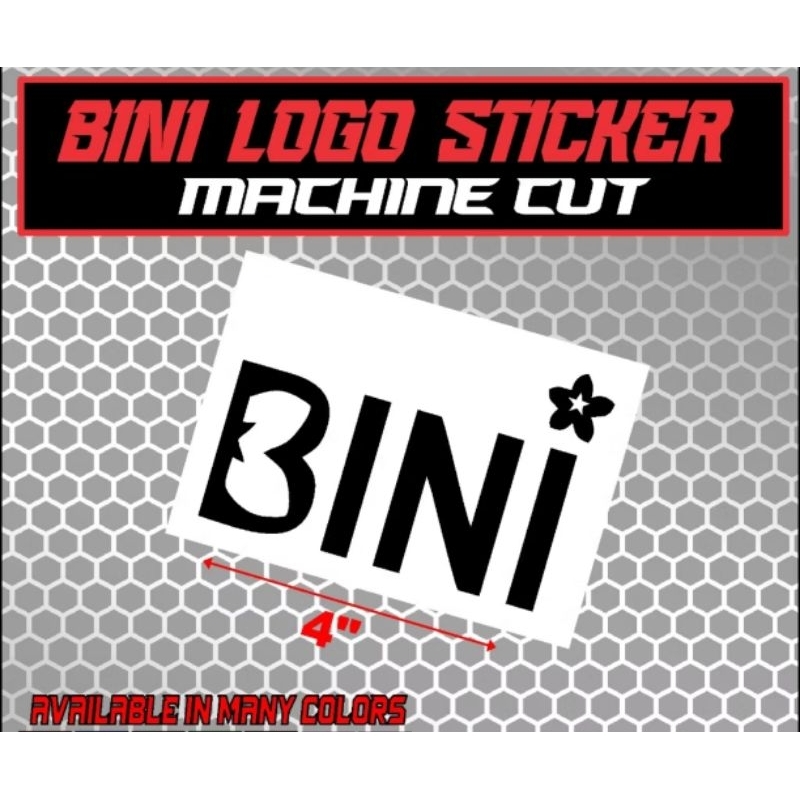 bini logo machine cut diecut original sticker | Shopee Philippines