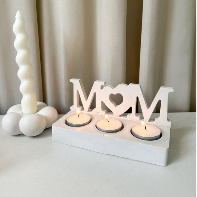 MOM 3 slot candle holder | Shopee Philippines