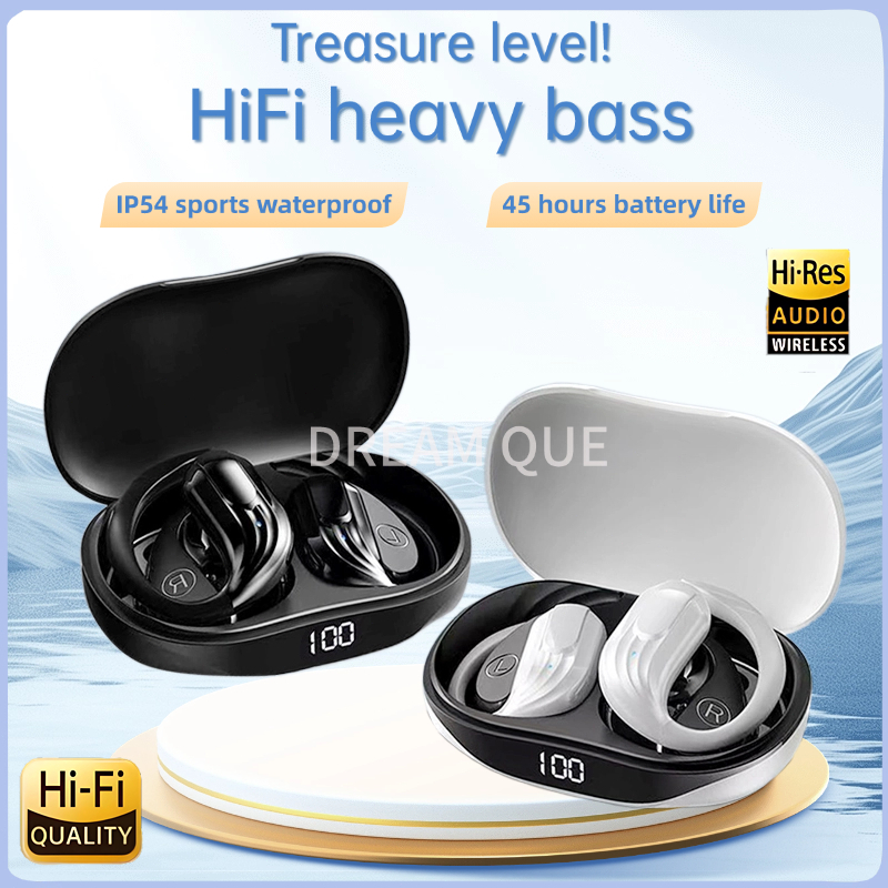 Earhook Wireless Bluetooth Headphones Bone Conduction Noise Reduction ...
