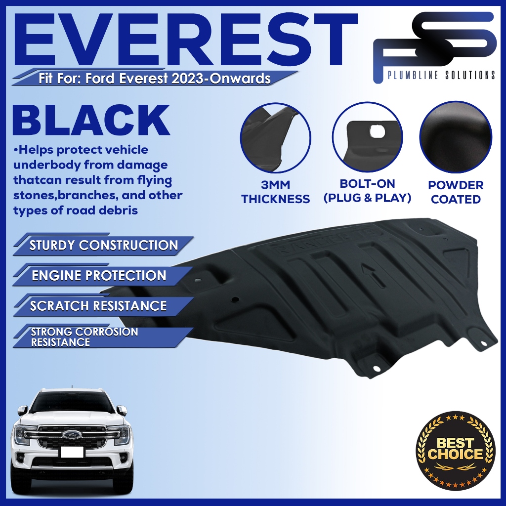 Ford Ranger Car Skid Plate 2016 - 2022 / 2023 2024 2025 Undercover ...