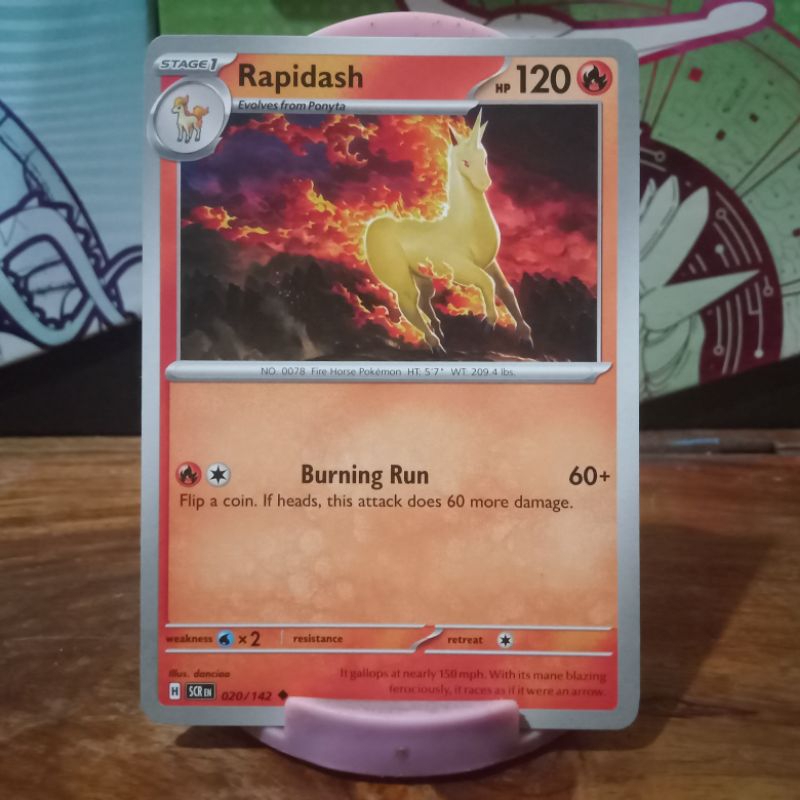 Rapidash - 20/142 - Uncommon Stellar Crown Pokemon TCG | Shopee Philippines