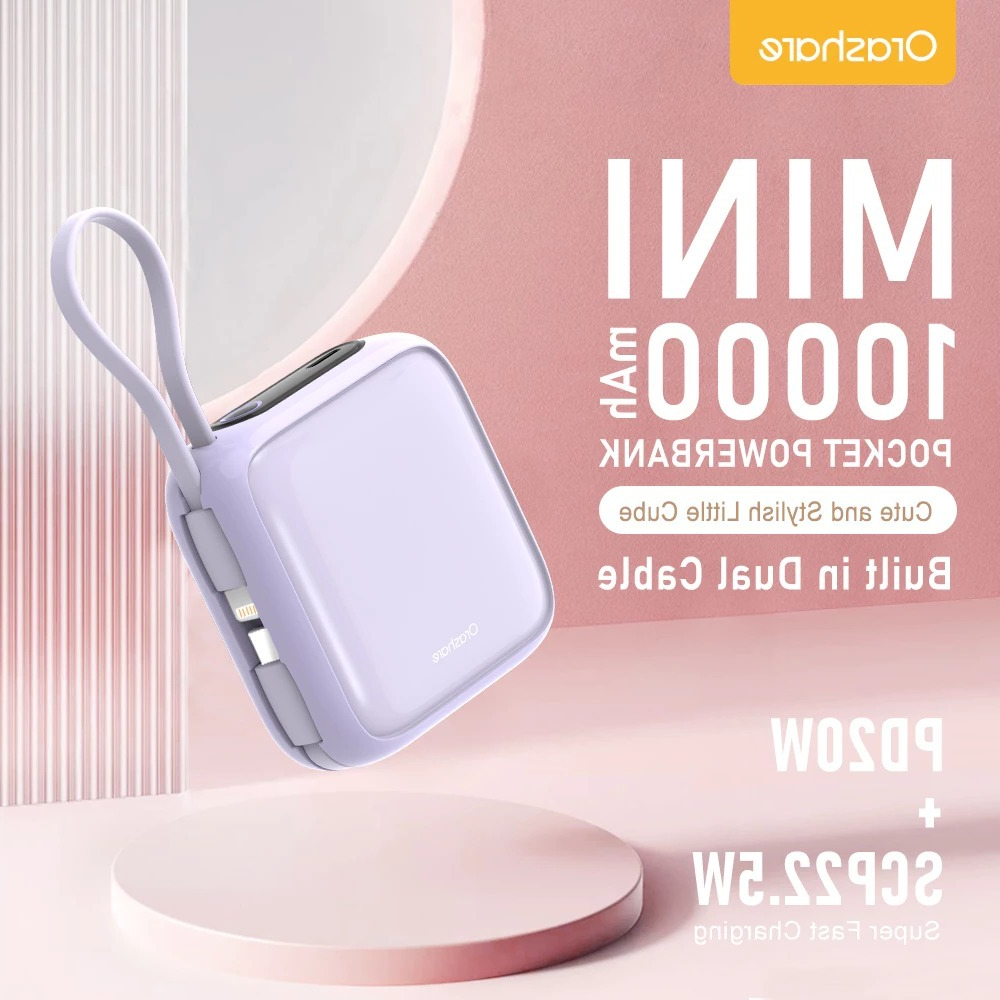 ORA-PCM10 Powerbank 10000/20000mAh Built In Dual Cable 22.5W Fast ...
